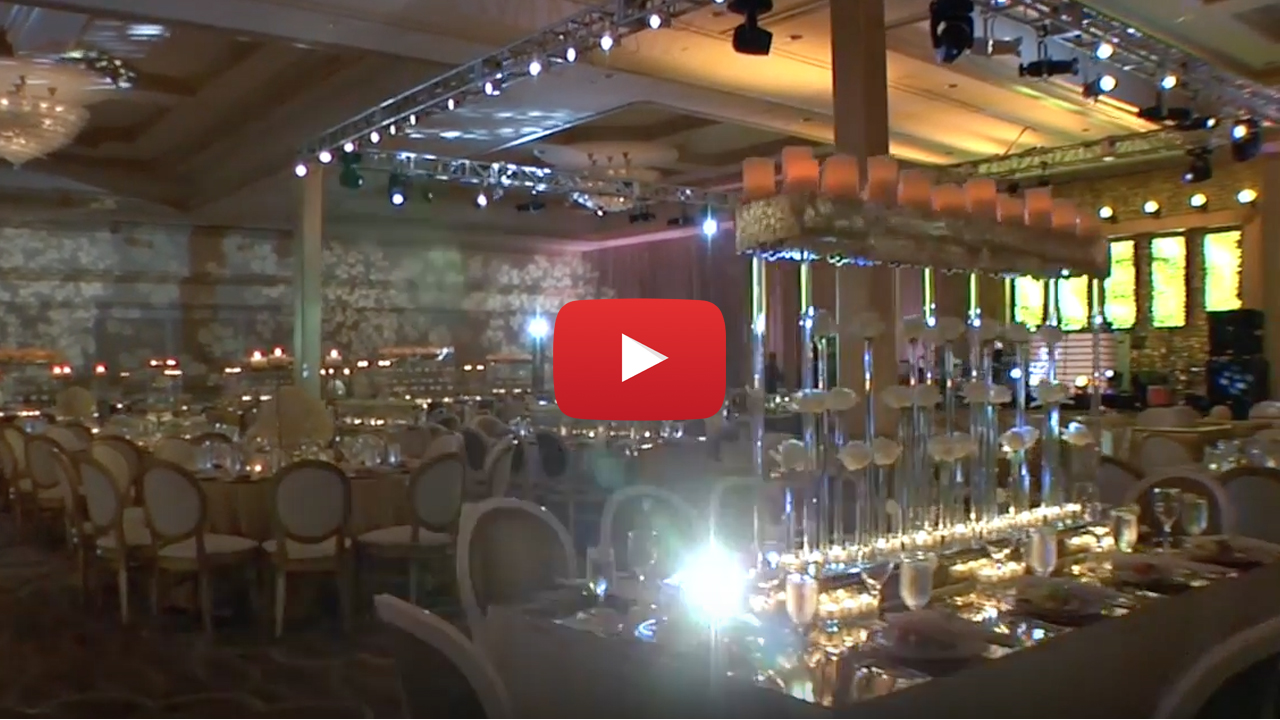 Grand Ballroom - Wedding Setup - Corner to Center Long Wide Track Walk ...